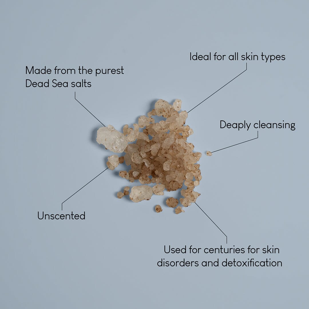 PURE DEAD SEA SALTS WITH MOROCCAN RHASSOUL CLAY - Harrogate Organics